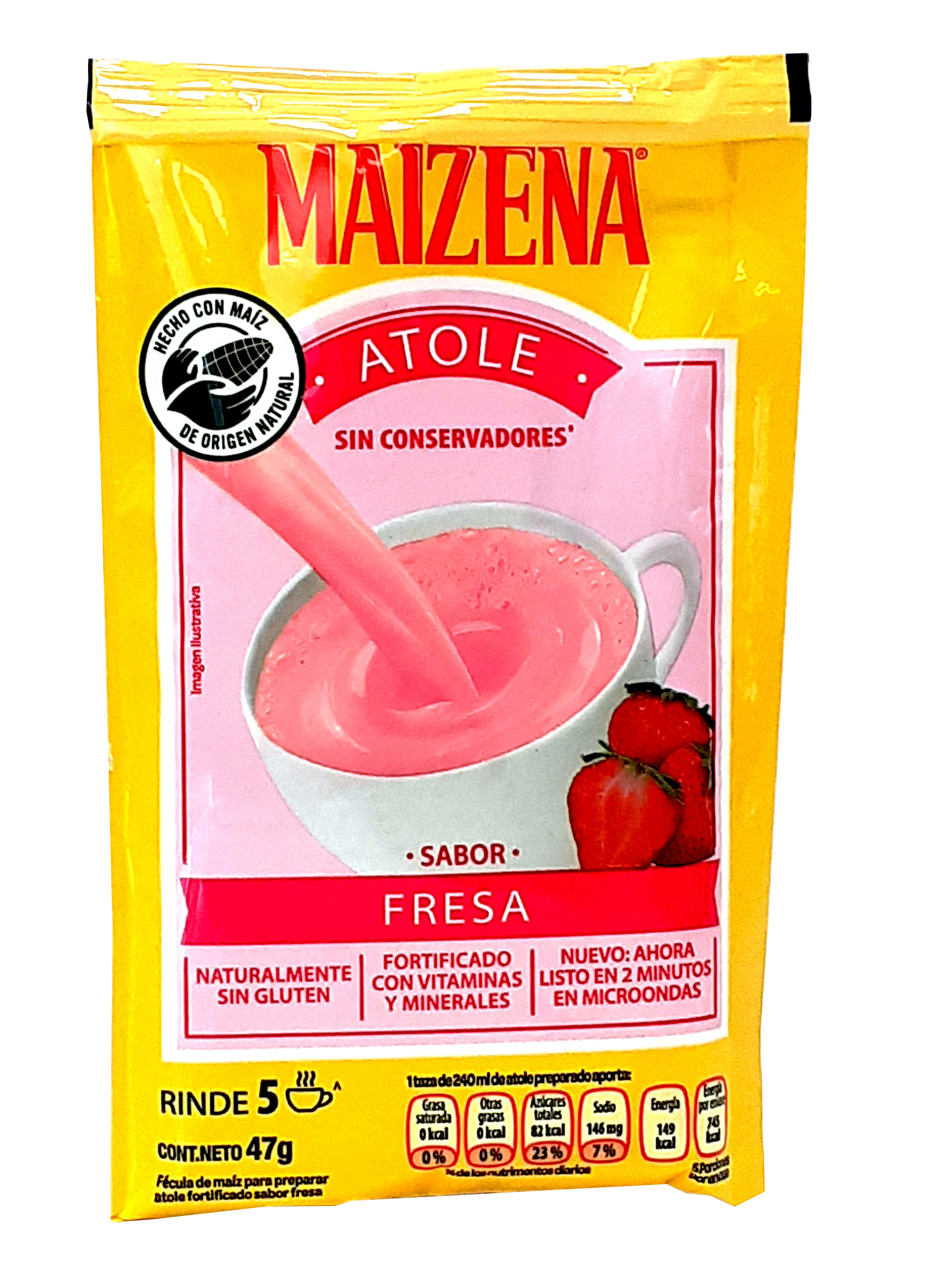 Maizena Strawberry 47g | Buy now at Mexgrocer.co.uk