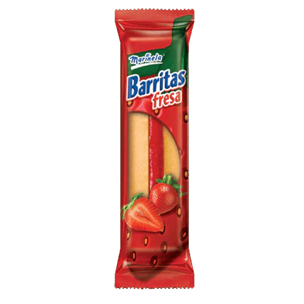 Marinela Strawberry Barritas 55g | Buy now at Mexgrocer.co.uk