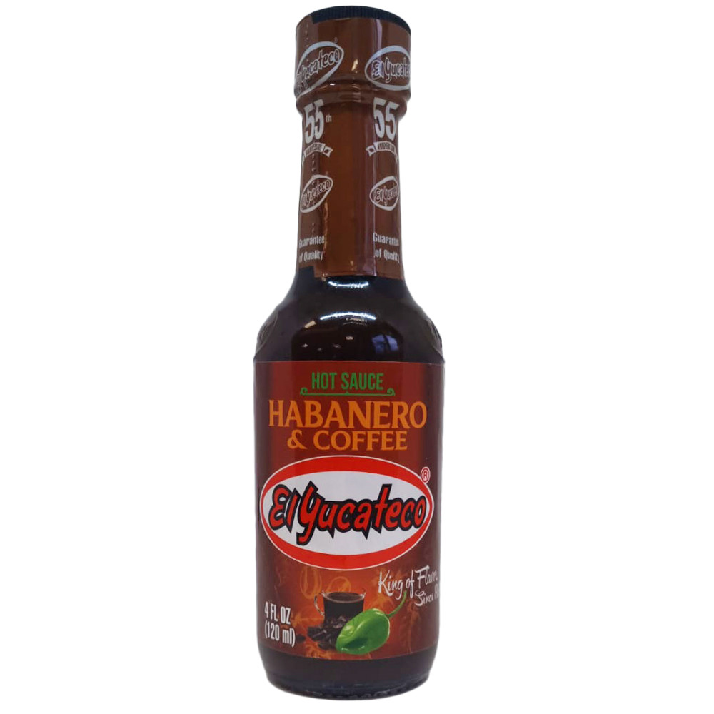 El Yucateco Habanero & Coffee 120ml | Mexican Habanero Hot Sauce with ...