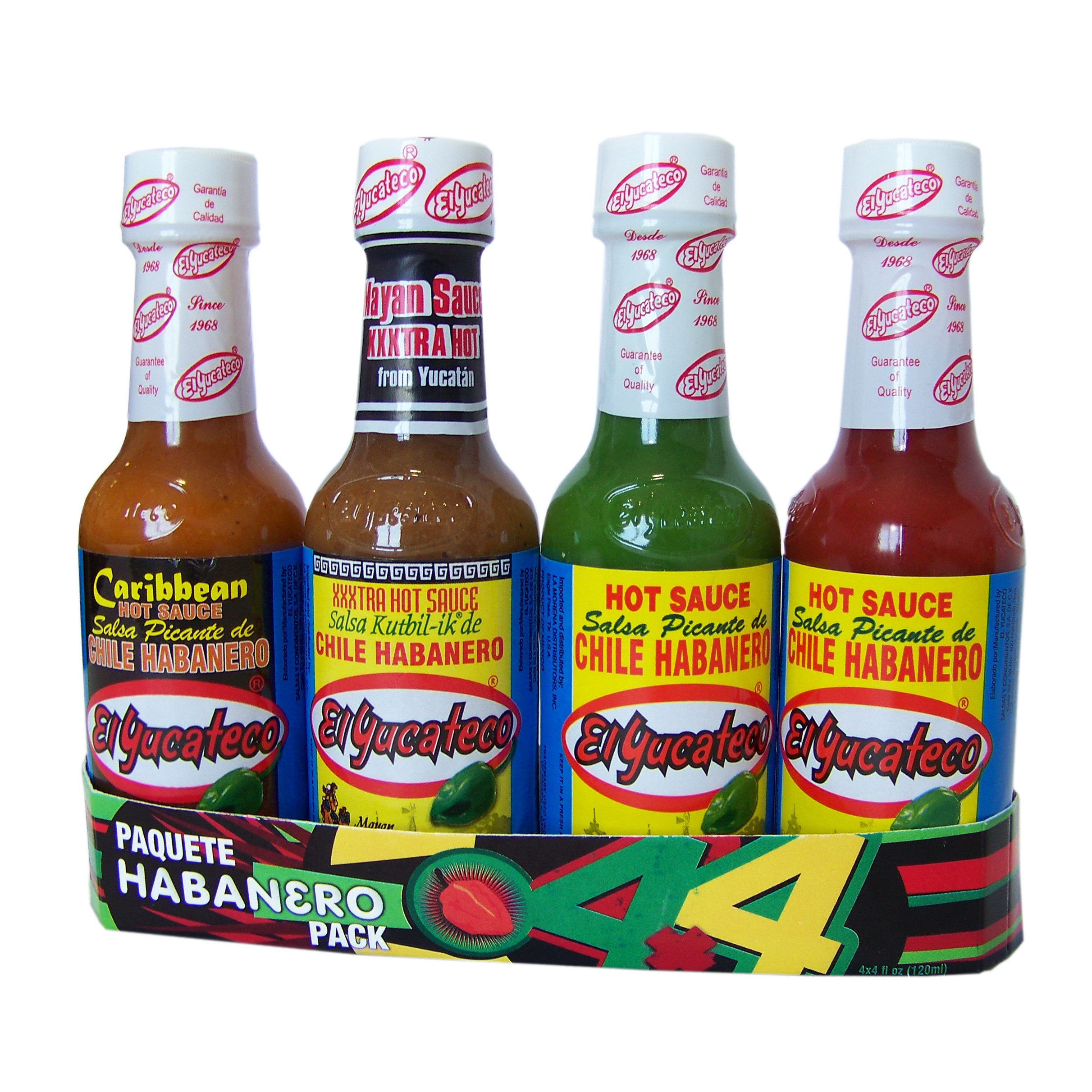 El Yucateco Habanero Salsa 4 x 120ml | Mexgrocer