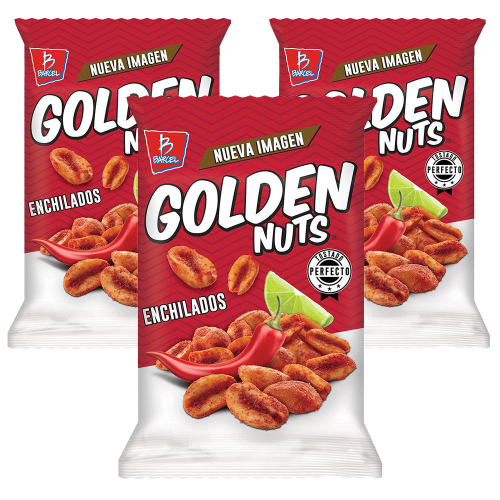 Golden Nuts 60g (Pack of 3) | Mexican Snacks Hot & Spicy Nuts with ...