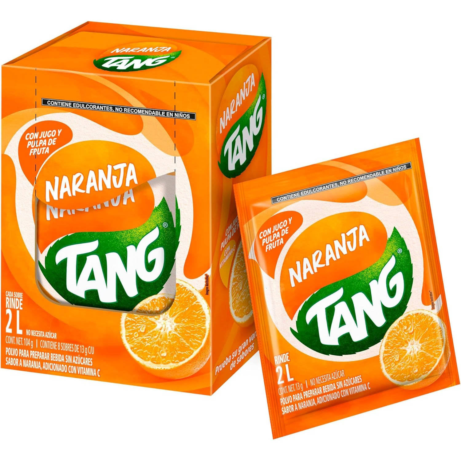 Orange Tang Powder Mix 104g | Mexican Instant Drink Mix | Buy at MexGrocer
