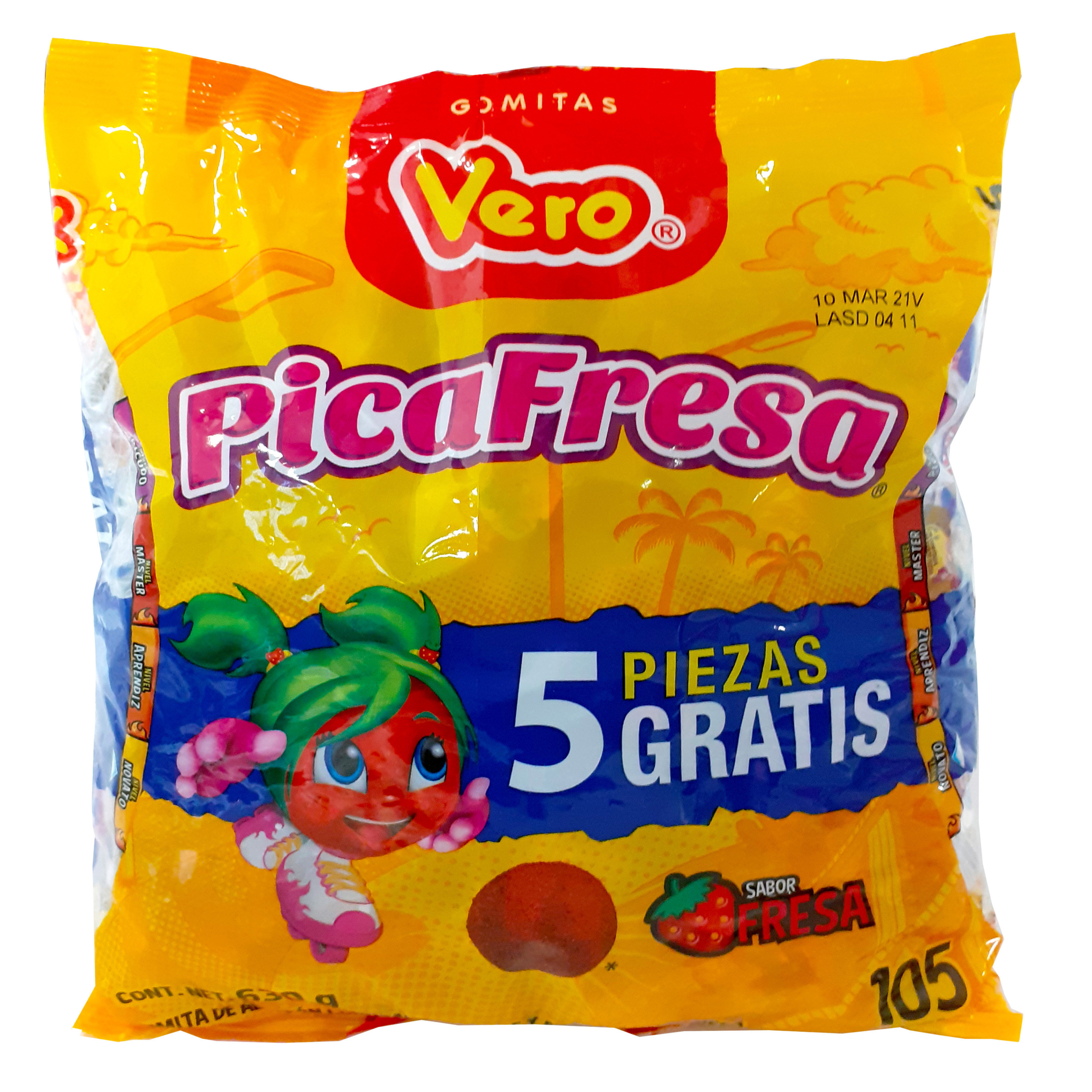 Vero Picafresa 24 x 600g | Wholesale Mexican Sweets Strawberry & Chilli ...
