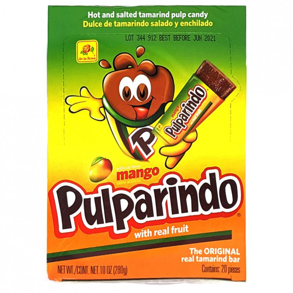 Pulparindo Mango | Mexican Tamarind Candy with Mango, Sweet and Spicy ...