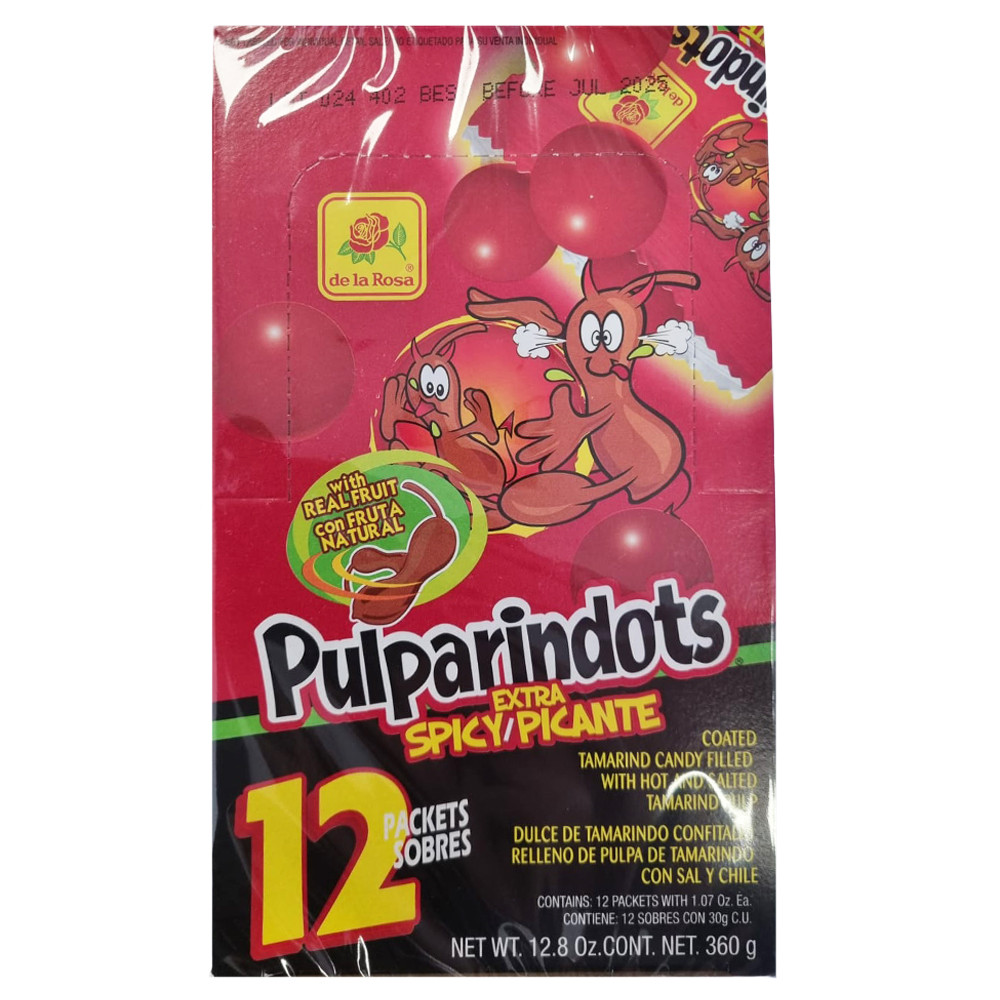 Pulparindots Extra Hot 360g | Mexican Spicy Tamarind Sweets | Buy at ...