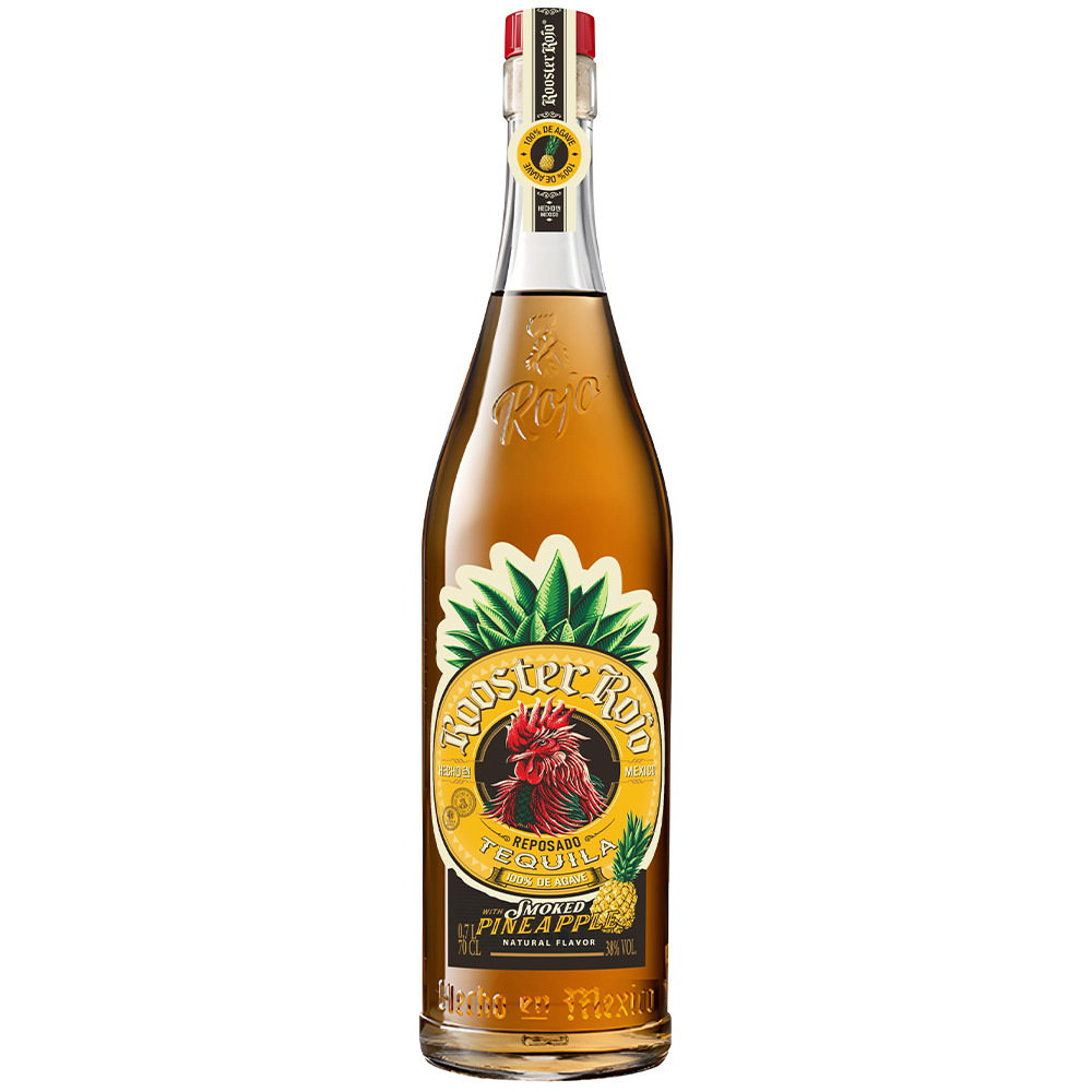 Rooster Rojo Reposado Smoke Pineapple Tequila 700ml (38%) | Mexican ...