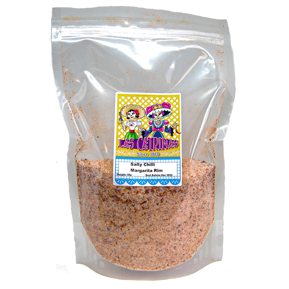 Las Catrinas Salty Chilli Margarita Rim 1kg | Buy online at Mexgrocer.co.uk