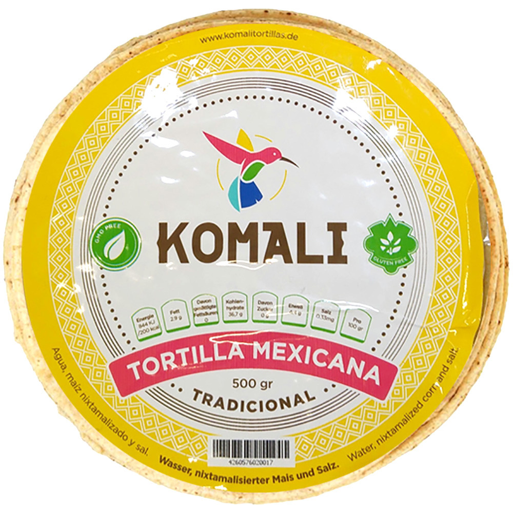 Komali Tradicional Tortilla 500g - Free