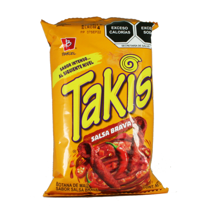 Takis Salsa Brava 70g | Mexican Snack Takis Extra Hot Mini Rolled ...